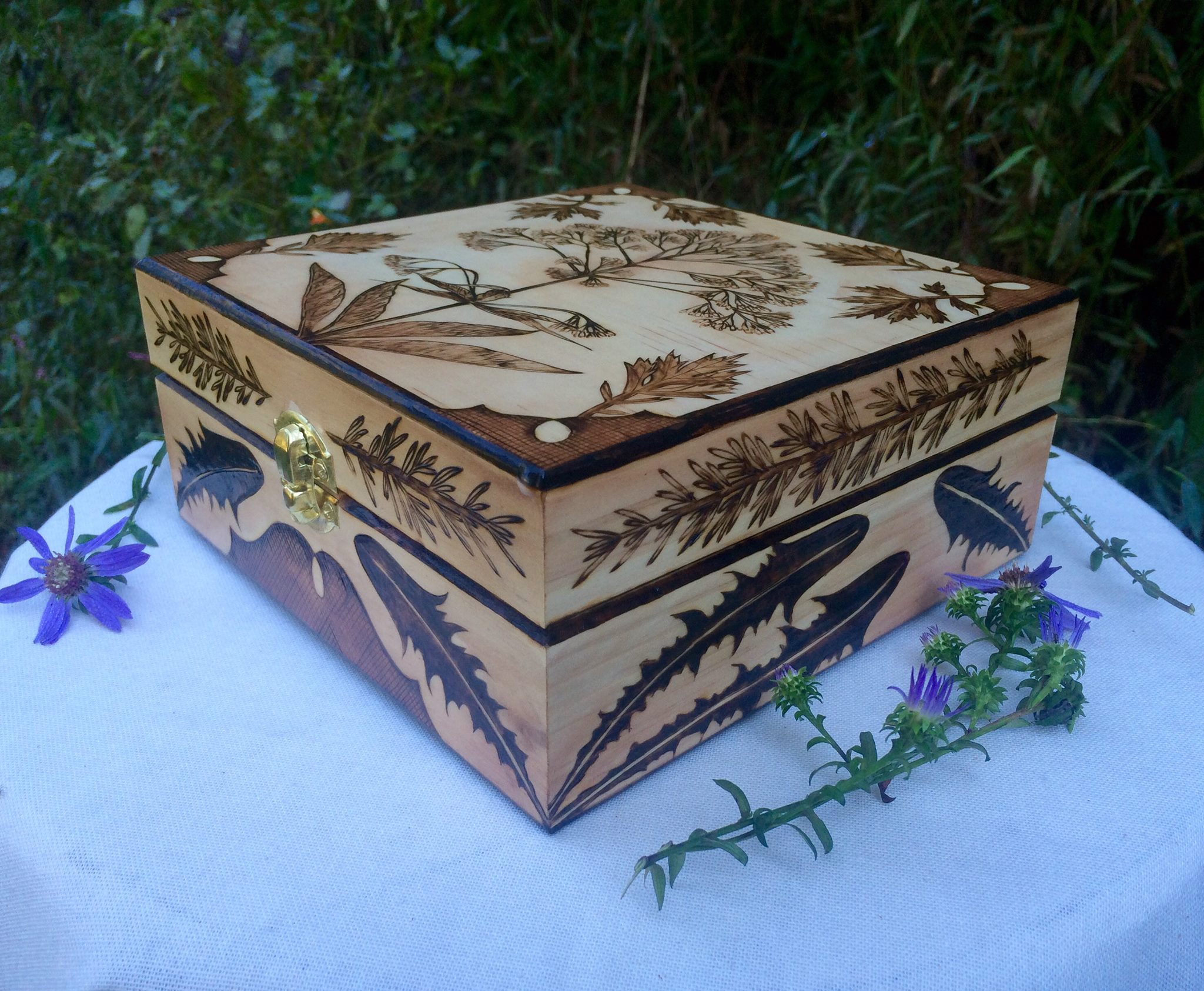Woodburned Boxes
