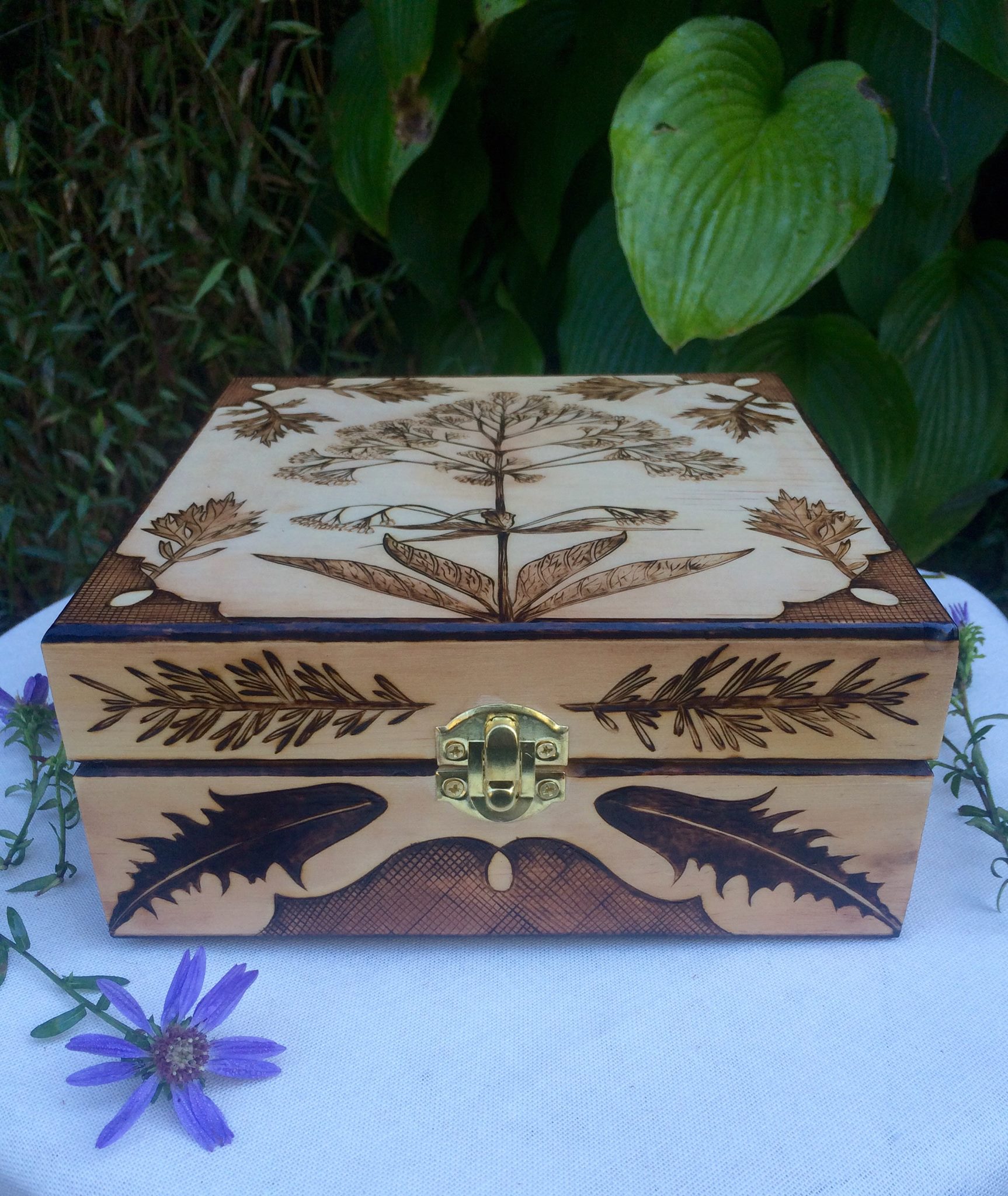 Woodburned Boxes
