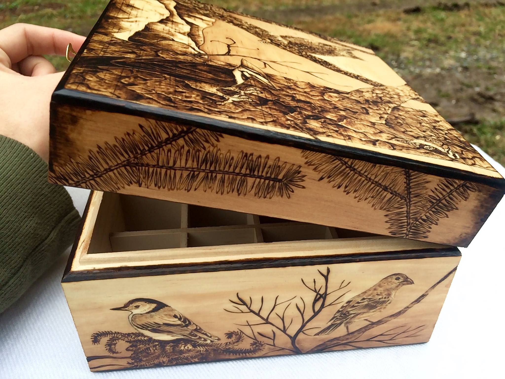 Woodburned Boxes