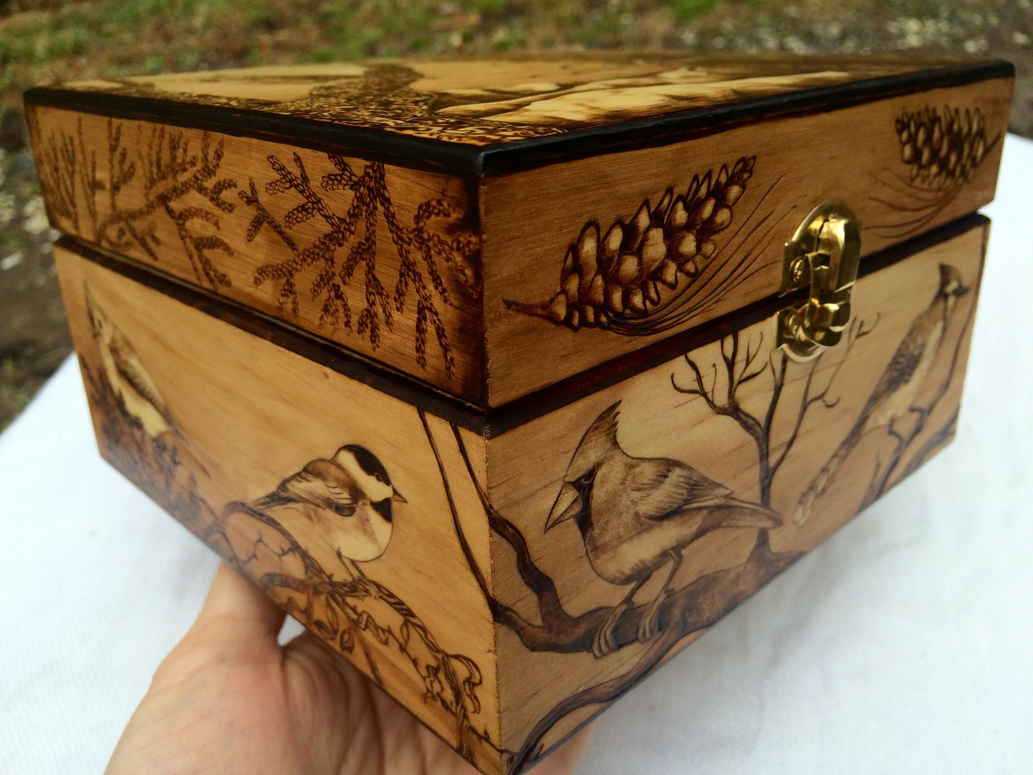 Woodburned Boxes