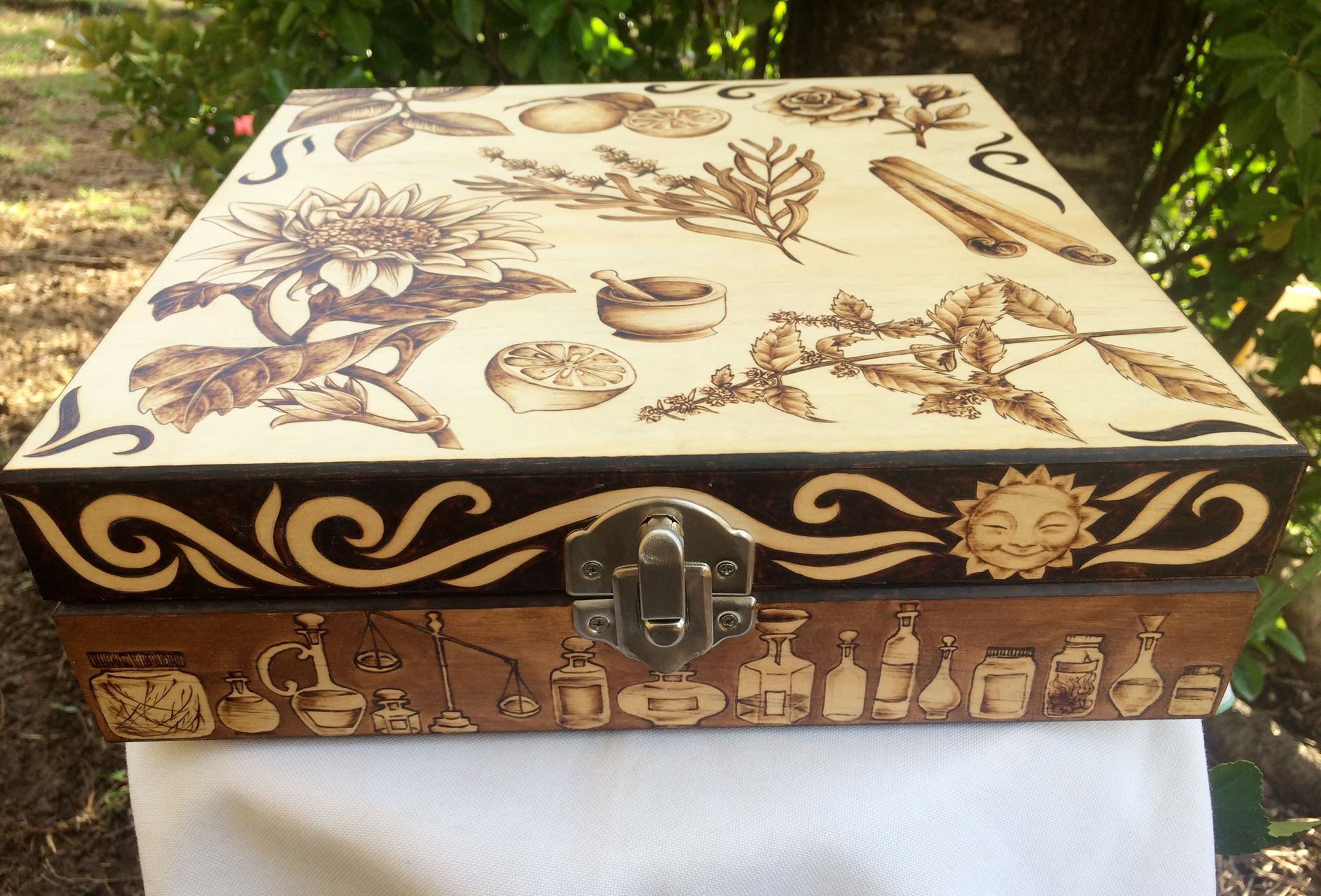 Woodburned Boxes