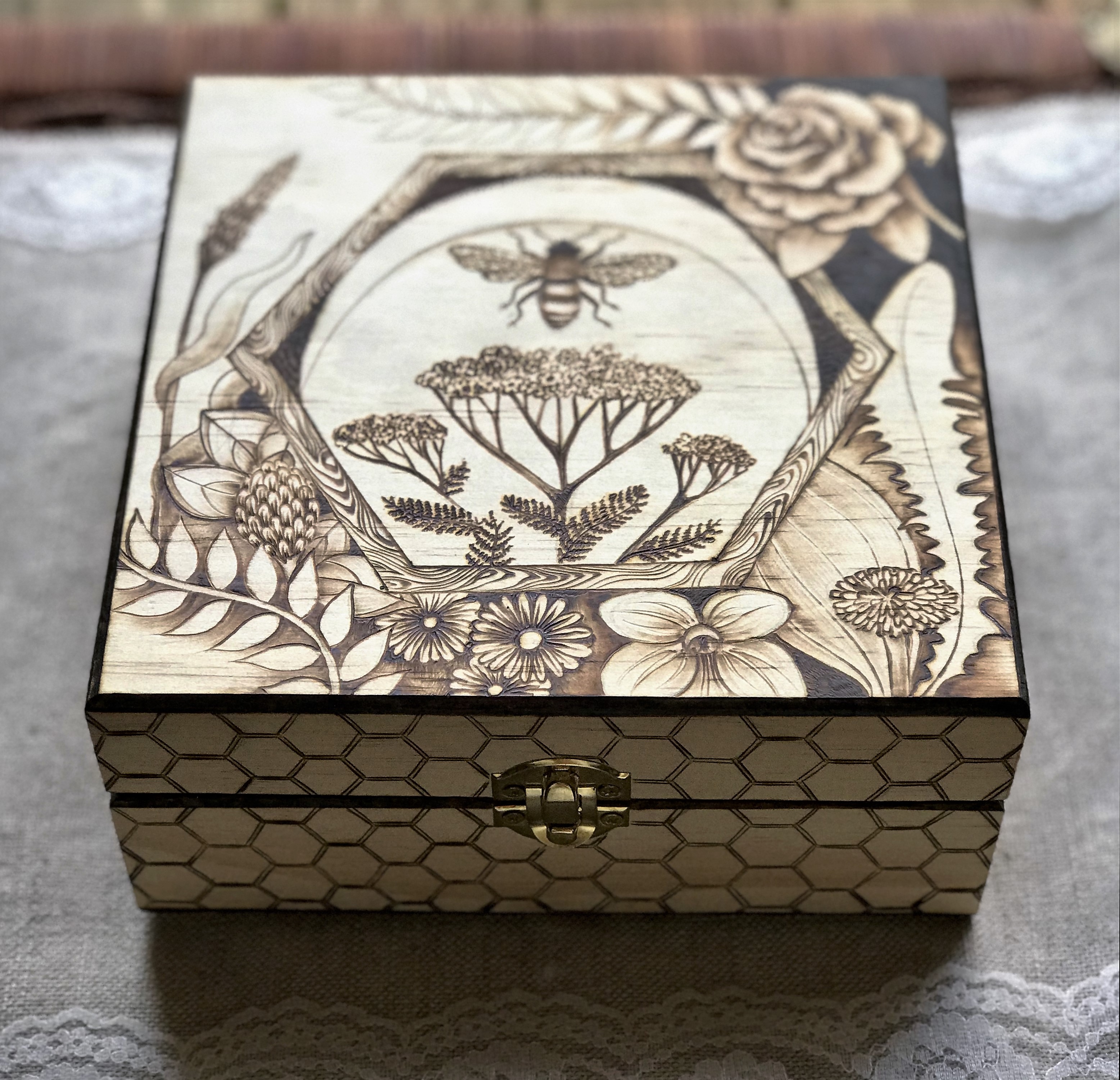 Woodburned Boxes